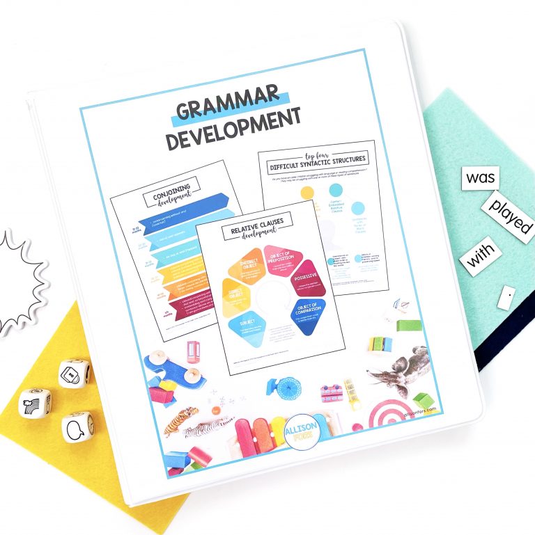 Grammar Development Handouts and Charts | Allison Fors