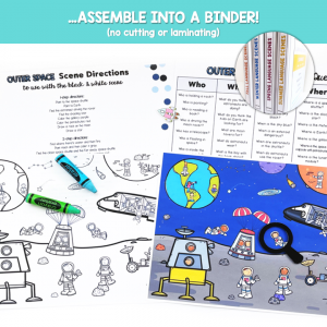 Speech Therapy Language Scene: Outer Space Themed | Allison Fors, Inc.
