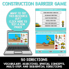 Construction Barrier Game BOOM Cards™️ Speech Therapy - Speaking and ...