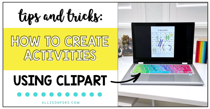 How to Use Clipart to Create Speech Therapy Activities | Allison Fors