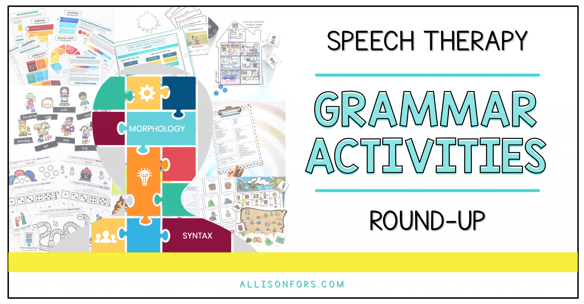 23 Grammar Activities for Speech Therapy | Allison Fors, Inc.