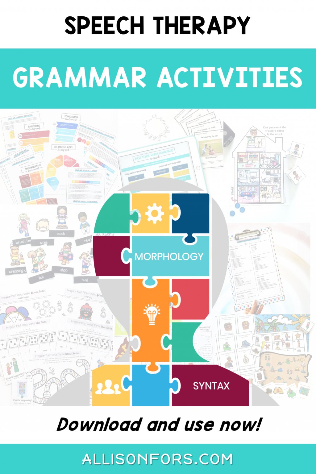 23 Grammar Activities for Speech Therapy | Allison Fors, Inc.