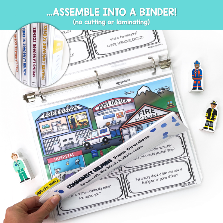 Speech Therapy Language Scene: Community Helpers Themed | Allison Fors ...