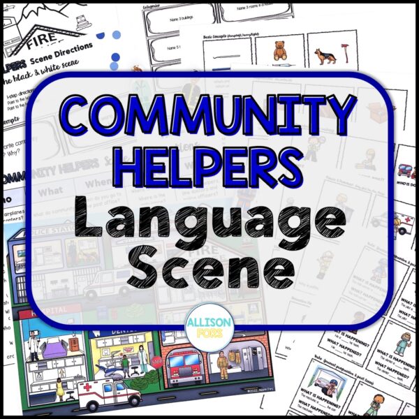 Community Helpers Picture Scene for Speech Therapy - Language Scene ...