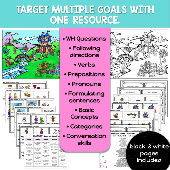 Fantasy & Fairy Tale Picture Scene for Speech Therapy - Language Scene ...