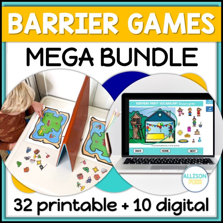 Barrier Games Mega Bundle Speech Therapy - Speaking and Listening ...