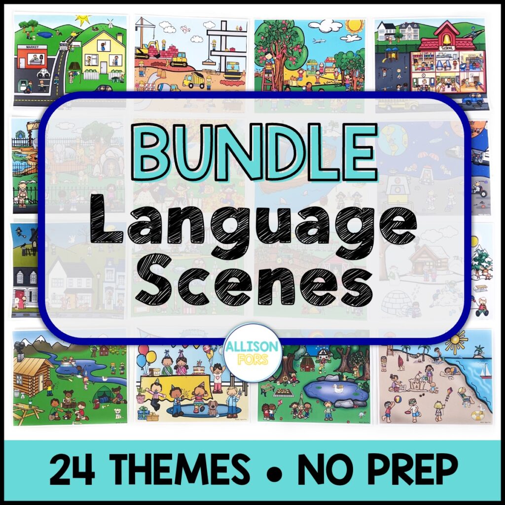 Picture Scenes for Speech Therapy - Language Scenes Bundle | Allison ...