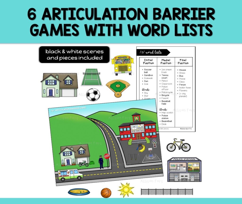 Barrier Games Mega Bundle Speech Therapy - Speaking and Listening ...