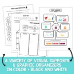 Speech Therapy Language Visuals and Graphic Organizers