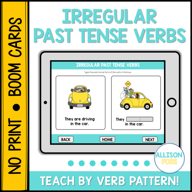 A Better Way to Teach Past Tense Verbs in Speech Therapy