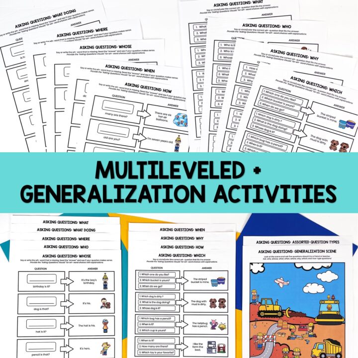 Asking Wh Questions Speech Therapy | Allison Fors, Inc.