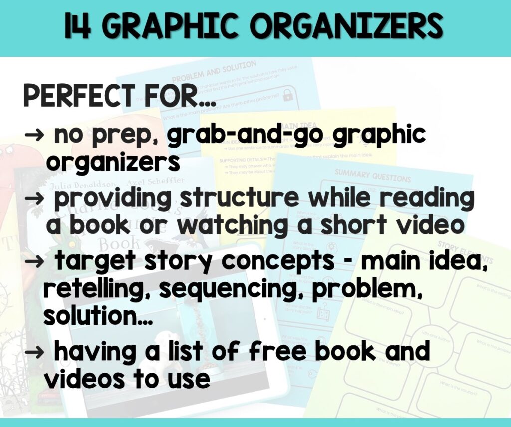 Graphic Organizers for Books and Short Videos