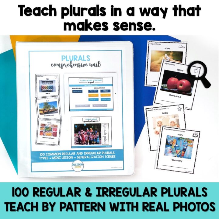 Plurals Unit | Speech Therapy Printable and Digital