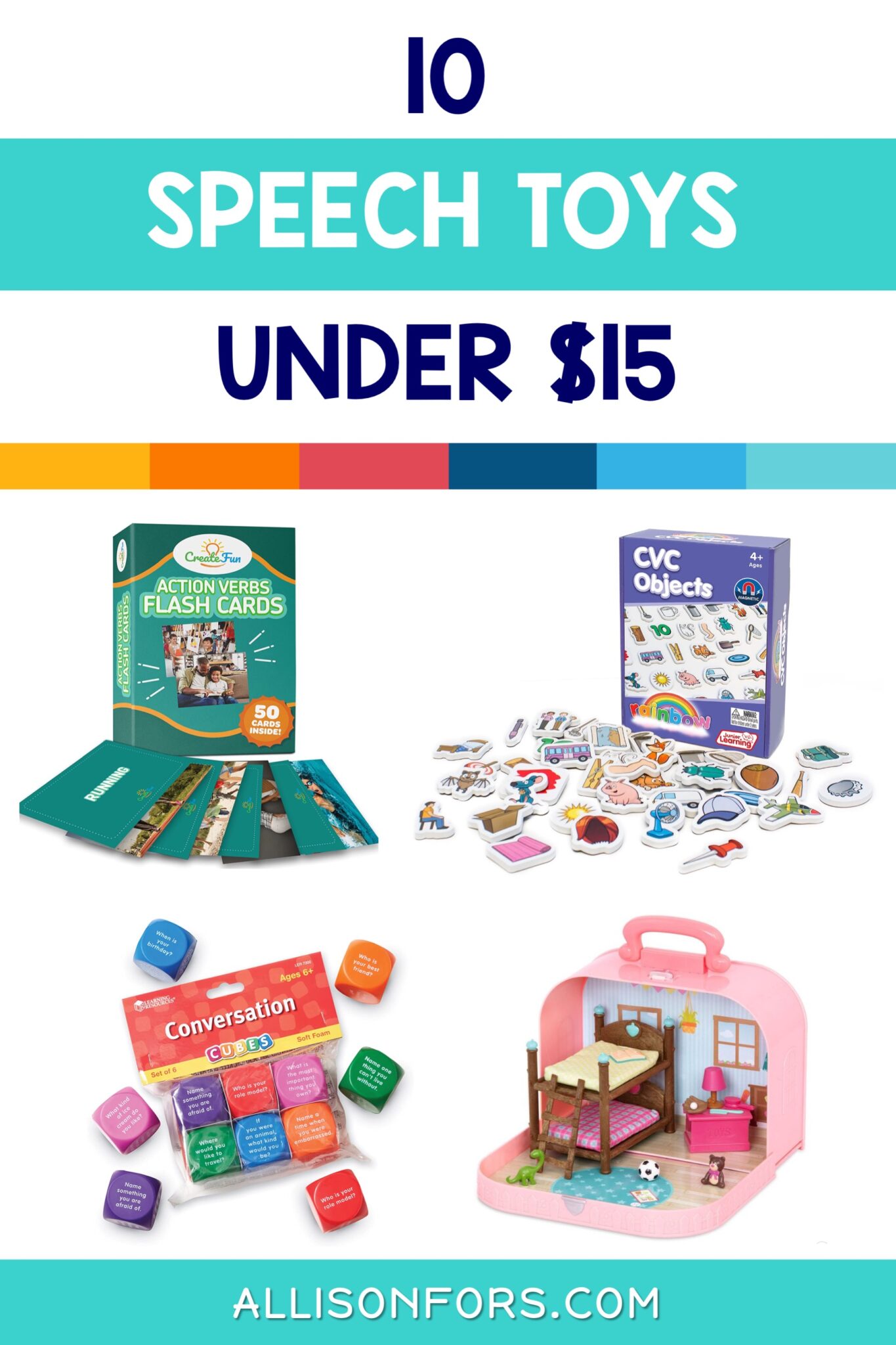 10 Speech Therapy Toys Under $15 | Allison Fors, Inc.