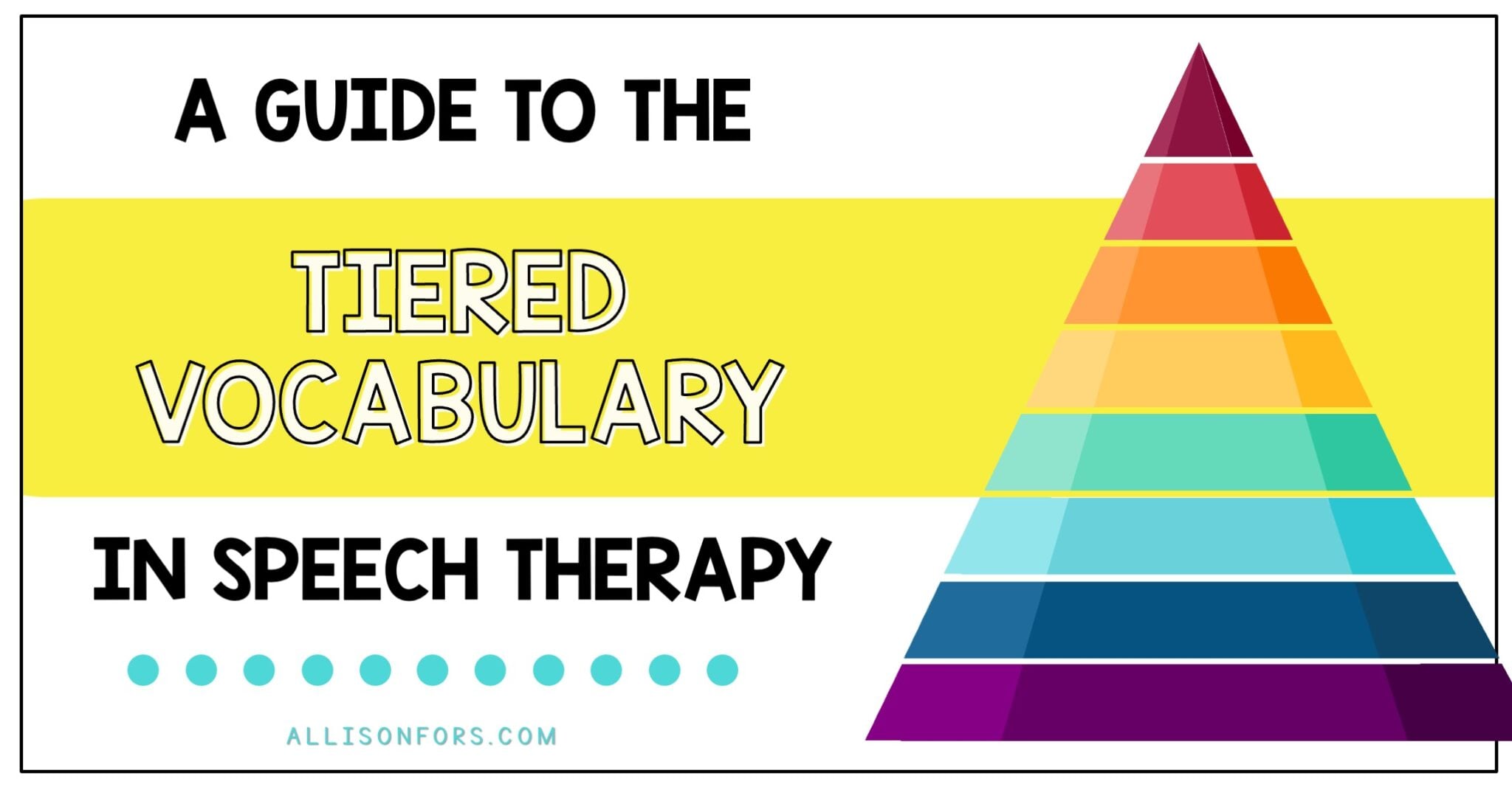 Tiered Vocabulary and Speech Therapy | Allison Fors, Inc.
