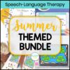 Summer Speech and Language Activities Bundle - Speech Therapy Summer ...