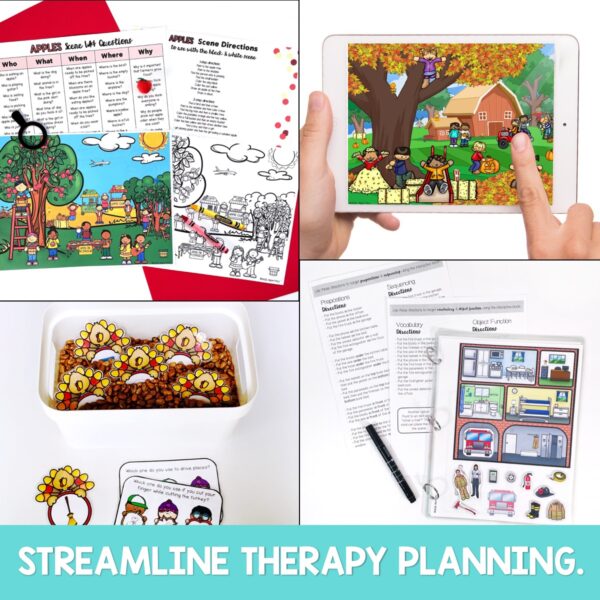 Fall Speech and Language Activities Bundle - Speech Therapy Fall ...