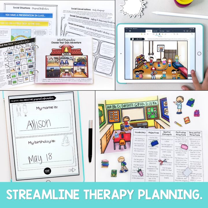 Back to School Speech and Language Activities Bundle | Allison Fors, Inc.