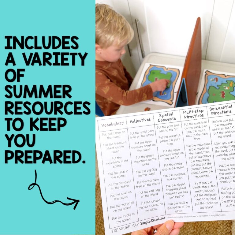 Summer Speech and Language Activities Bundle - Speech Therapy Summer ...