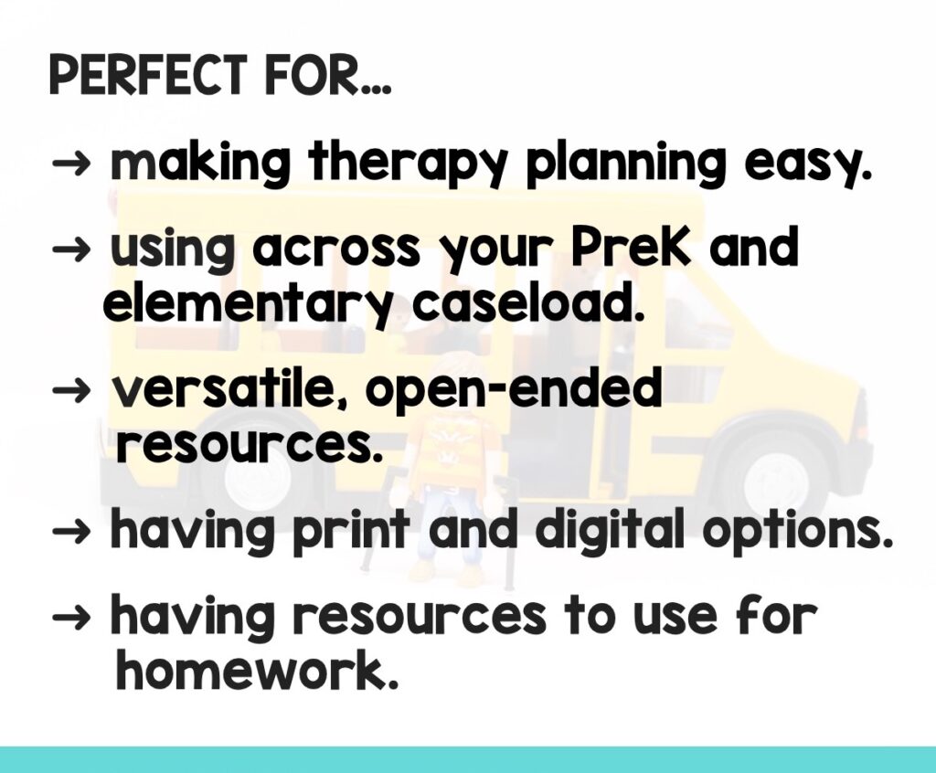 Back to School Speech and Language Activities Bundle | Allison Fors, Inc.