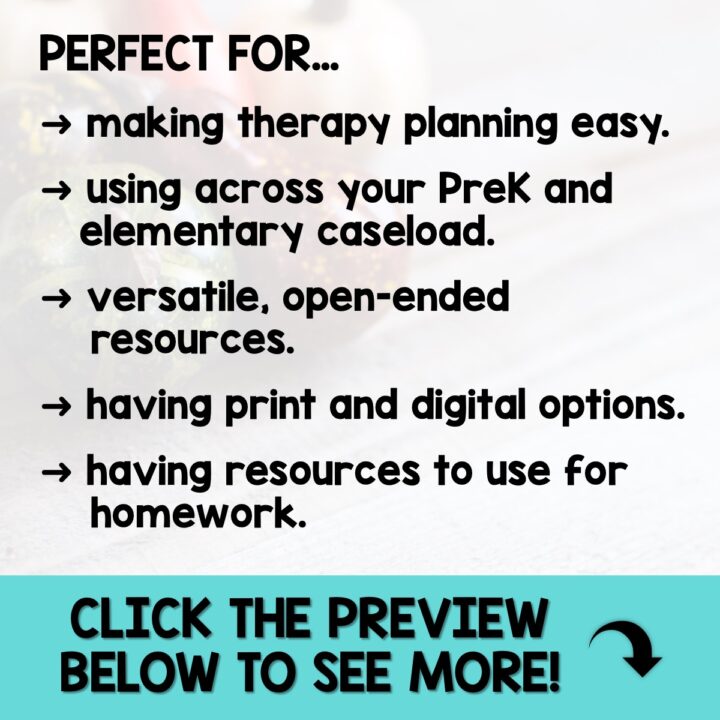 Fall Speech and Language Activities Bundle - Speech Therapy Fall ...