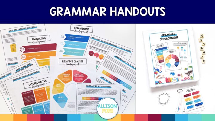 Teaching Grammar in Speech Therapy | Allison Fors, Inc.