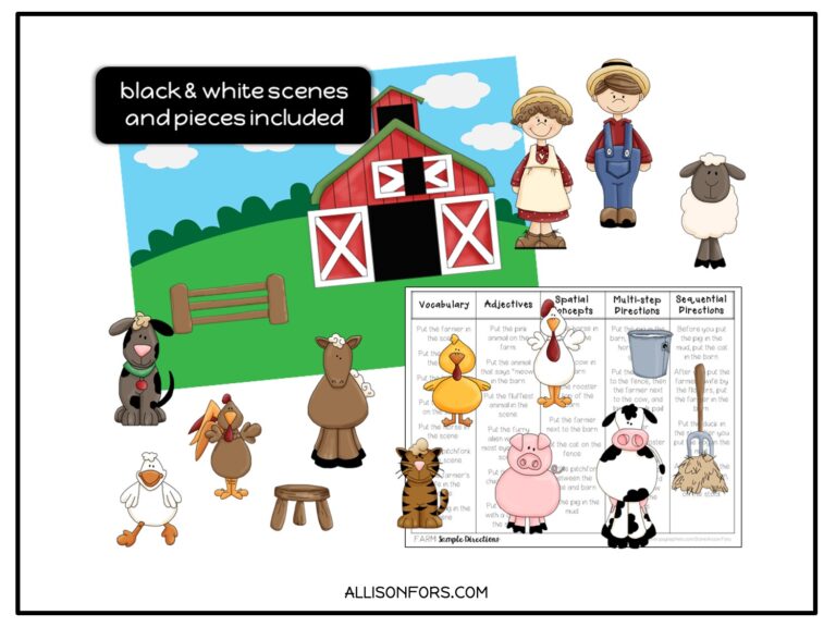 Farm Themed Speech Therapy Activities | Allison Fors, Inc.