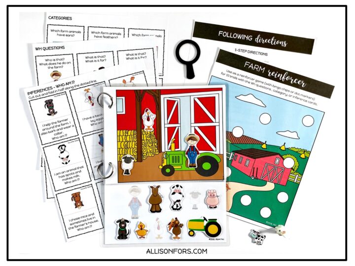 Farm Themed Speech Therapy Activities | Allison Fors, Inc.