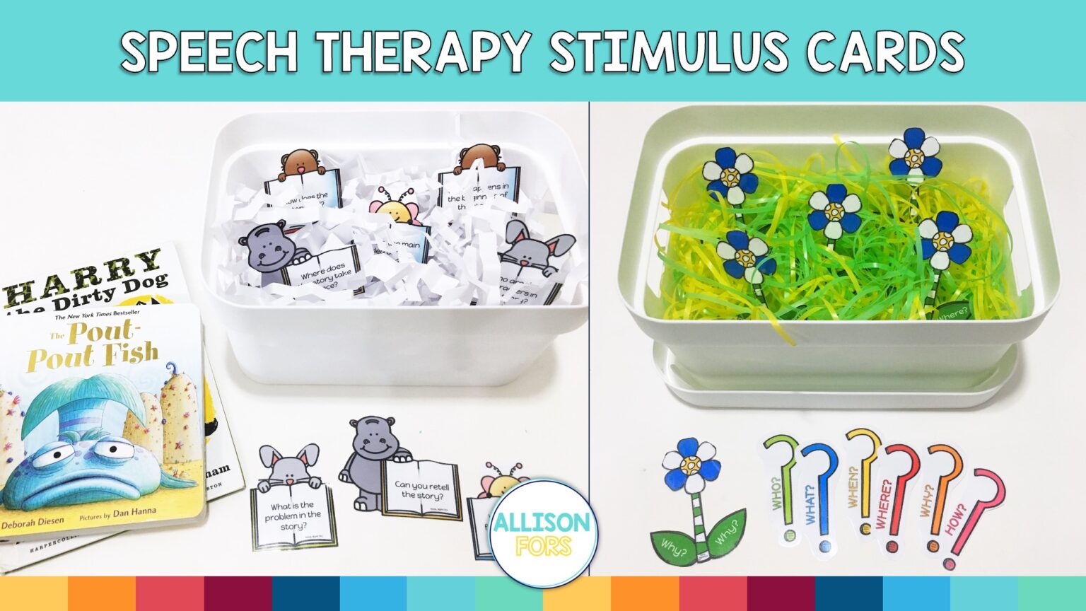 7 Wh Questions Activities for Speech Therapy | Allison Fors, Inc.