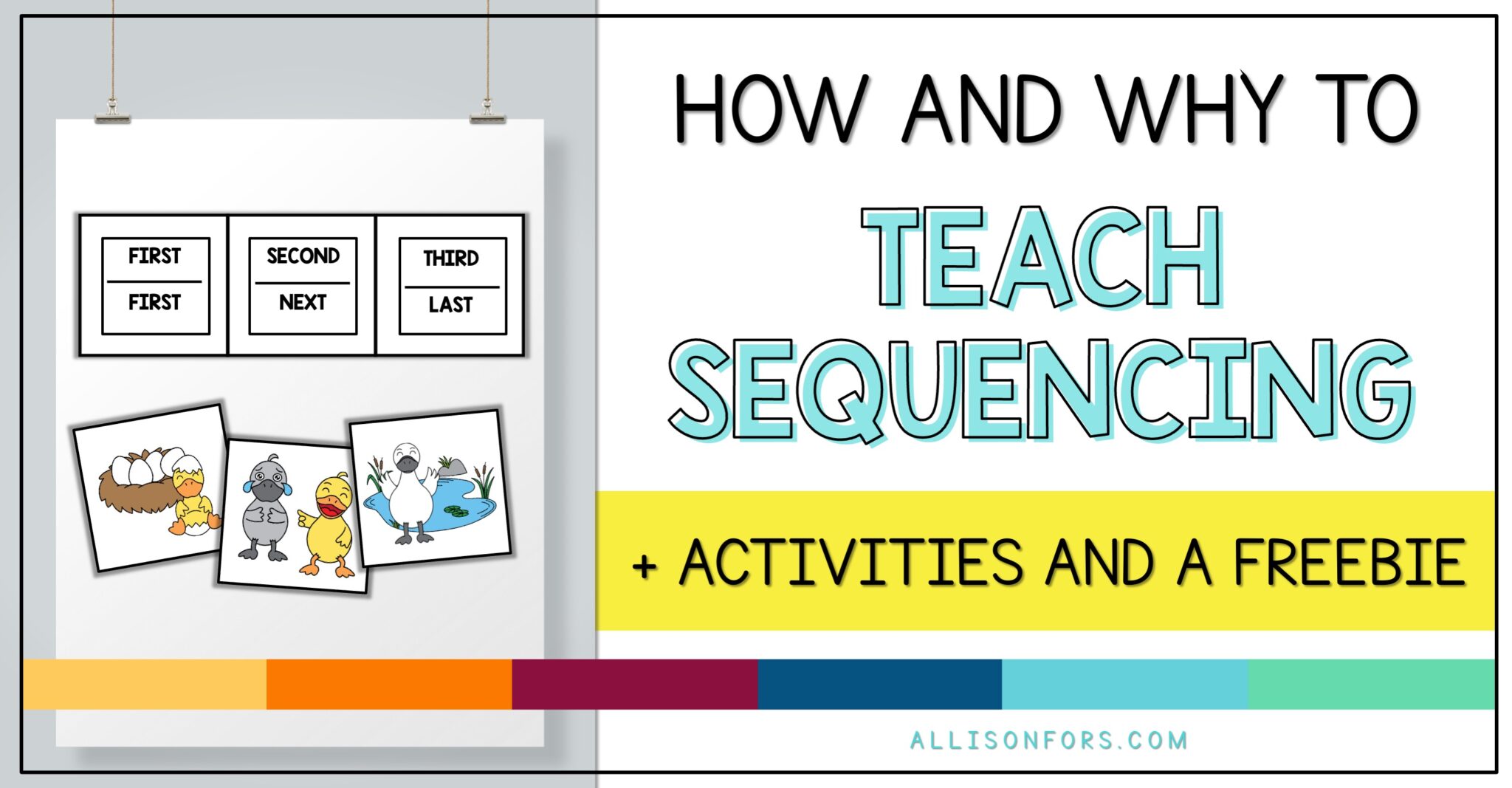 How and Why to Teach Sequencing in Speech Therapy