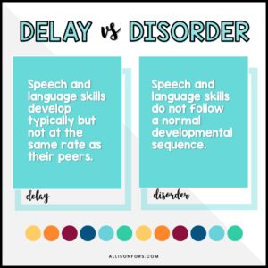 The Difference Between a Delay and a Disorder | Allison Fors, Inc.