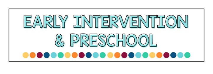 Speech Therapy: Early Intervention and Preschool Ideas