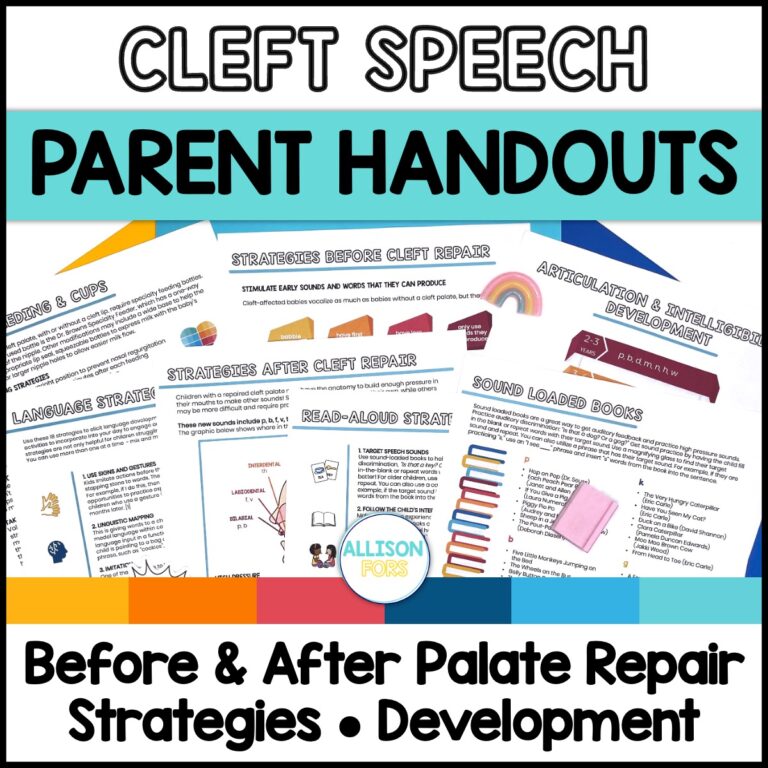 Cleft Lip and Palate Speech Therapy Intervention | Allison Fors