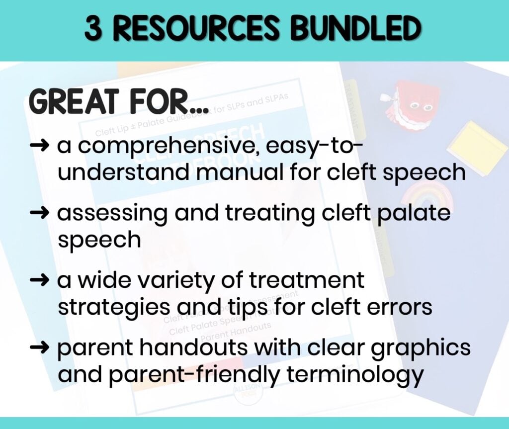 Cleft Palate Speech Guidebook Bundle | Allison Fors, Inc.