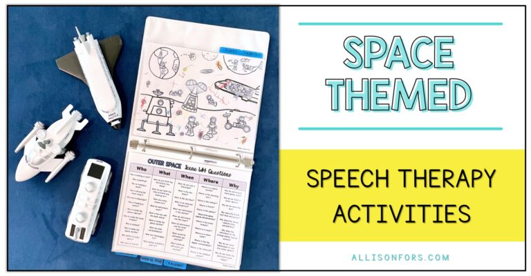 Space Themed Speech Therapy Activities | Allison Fors, Inc.