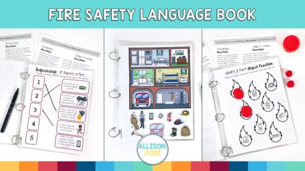 Fire Safety Themed Speech Therapy Activities | Allison Fors, Inc.