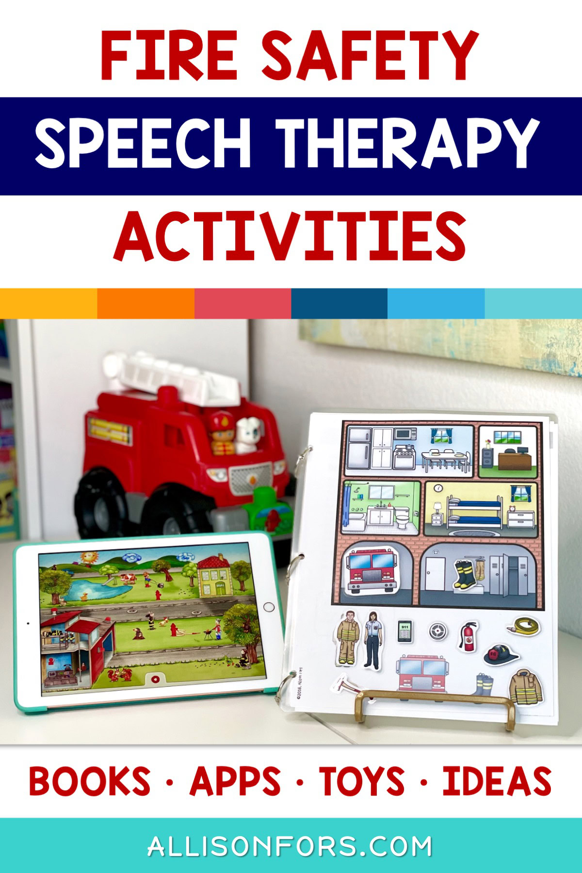 Fire Safety Themed Speech Therapy Activities | Allison Fors, Inc.