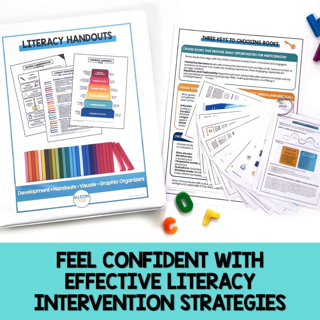Literacy Intervention Handouts | Allison Fors, Inc.