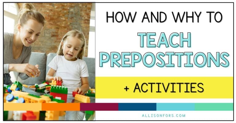 How and Why to Teach Prepositions in Speech Therapy | Allison Fors, Inc.