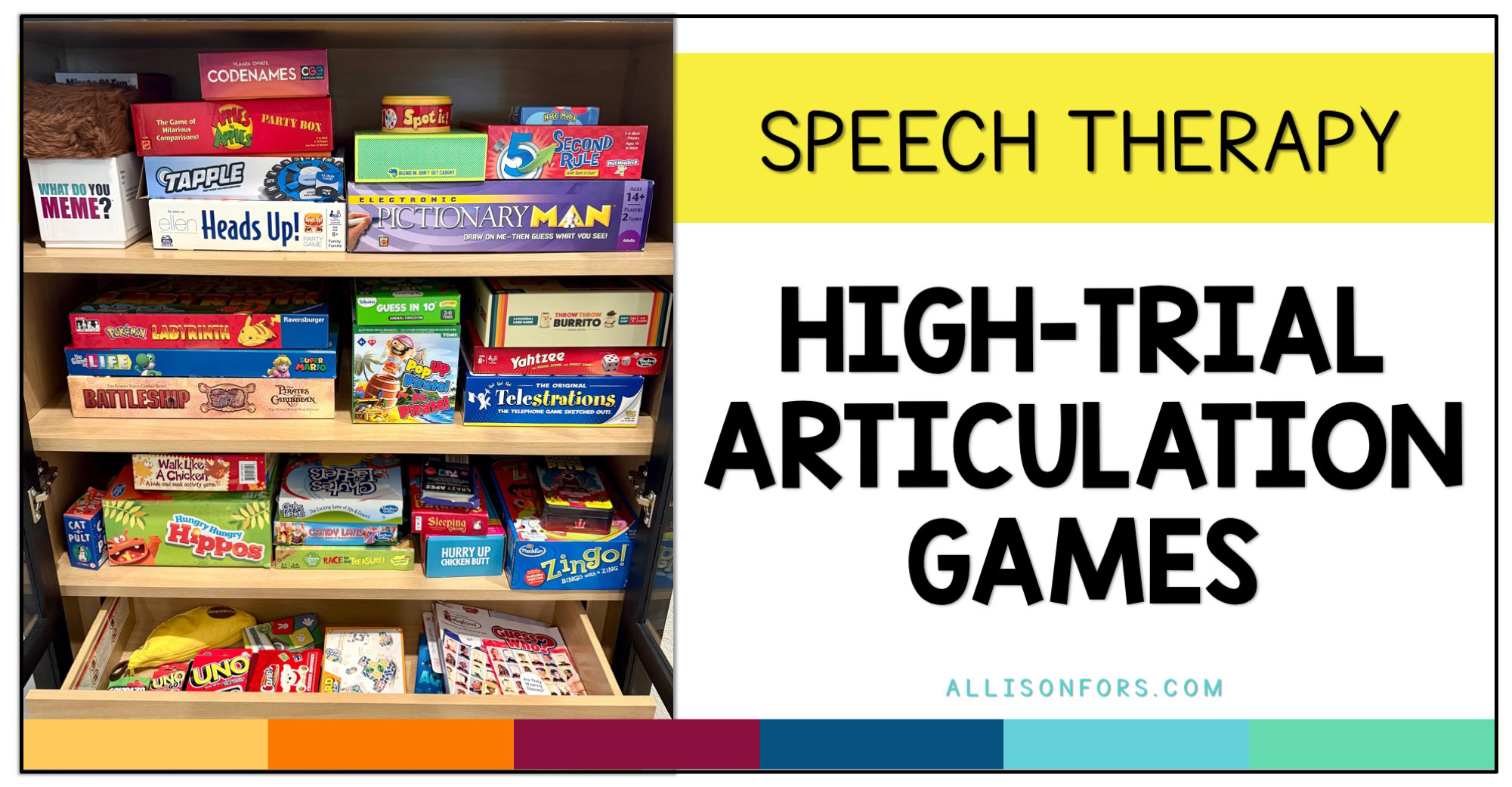 10 Games to Use in High-Trial Articulation Therapy | Allison Fors, Inc.