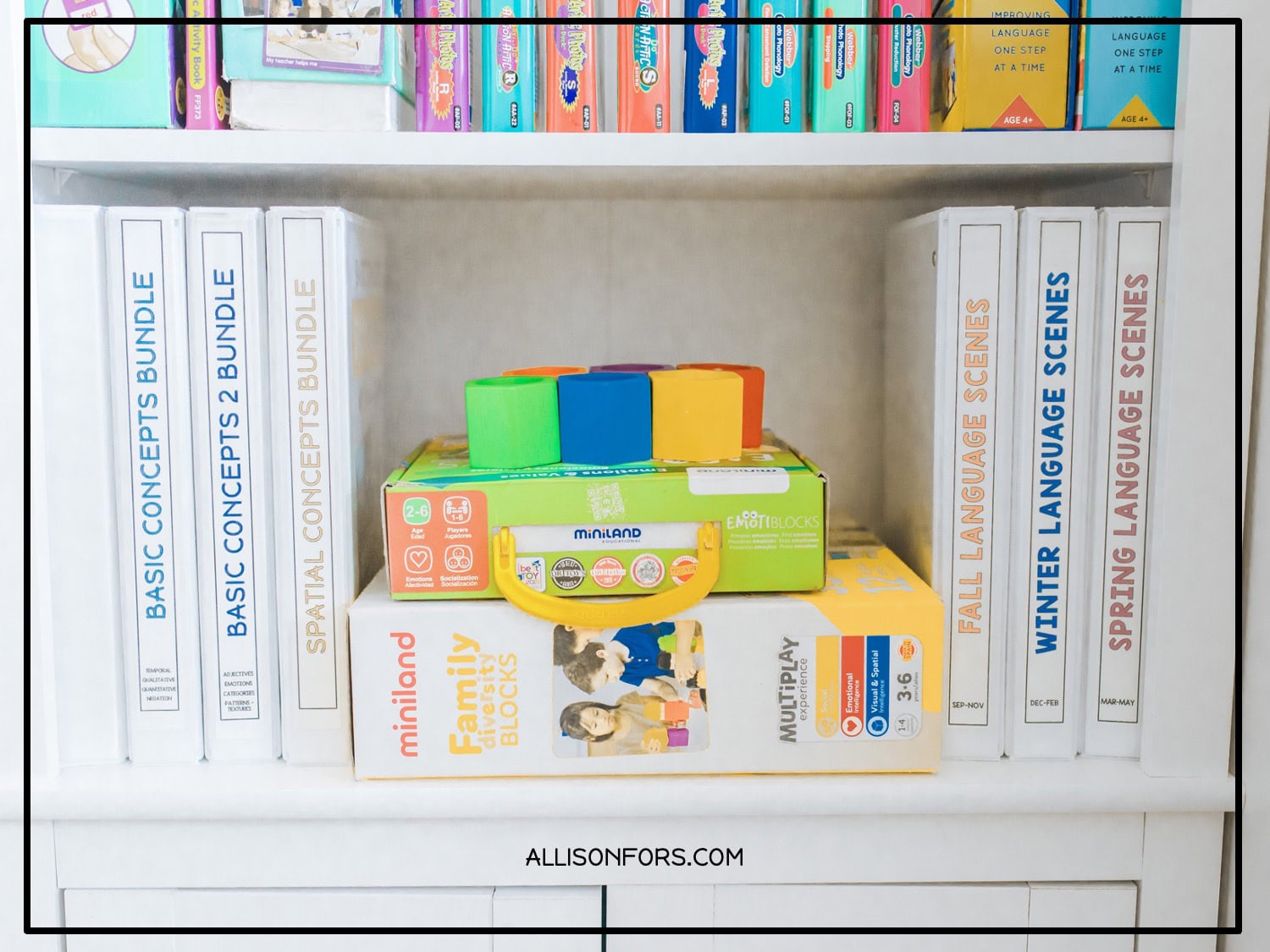 Smart Organization Tips Speech Therapy Materials | Allison Fors