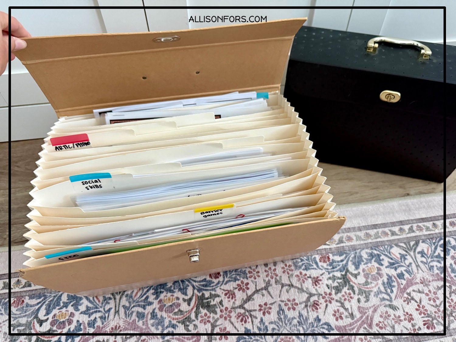 Smart Organization Tips Speech Therapy Materials | Allison Fors