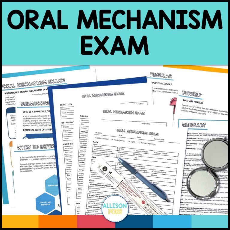 Oral Mechanism Exam | Allison Fors, Inc.